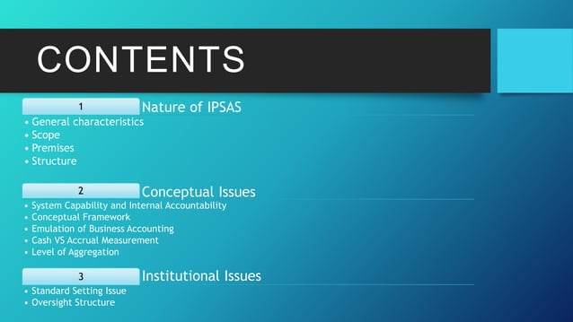 Article Summary: IPSAS: Conceptual & Institutional Issues by James L ...