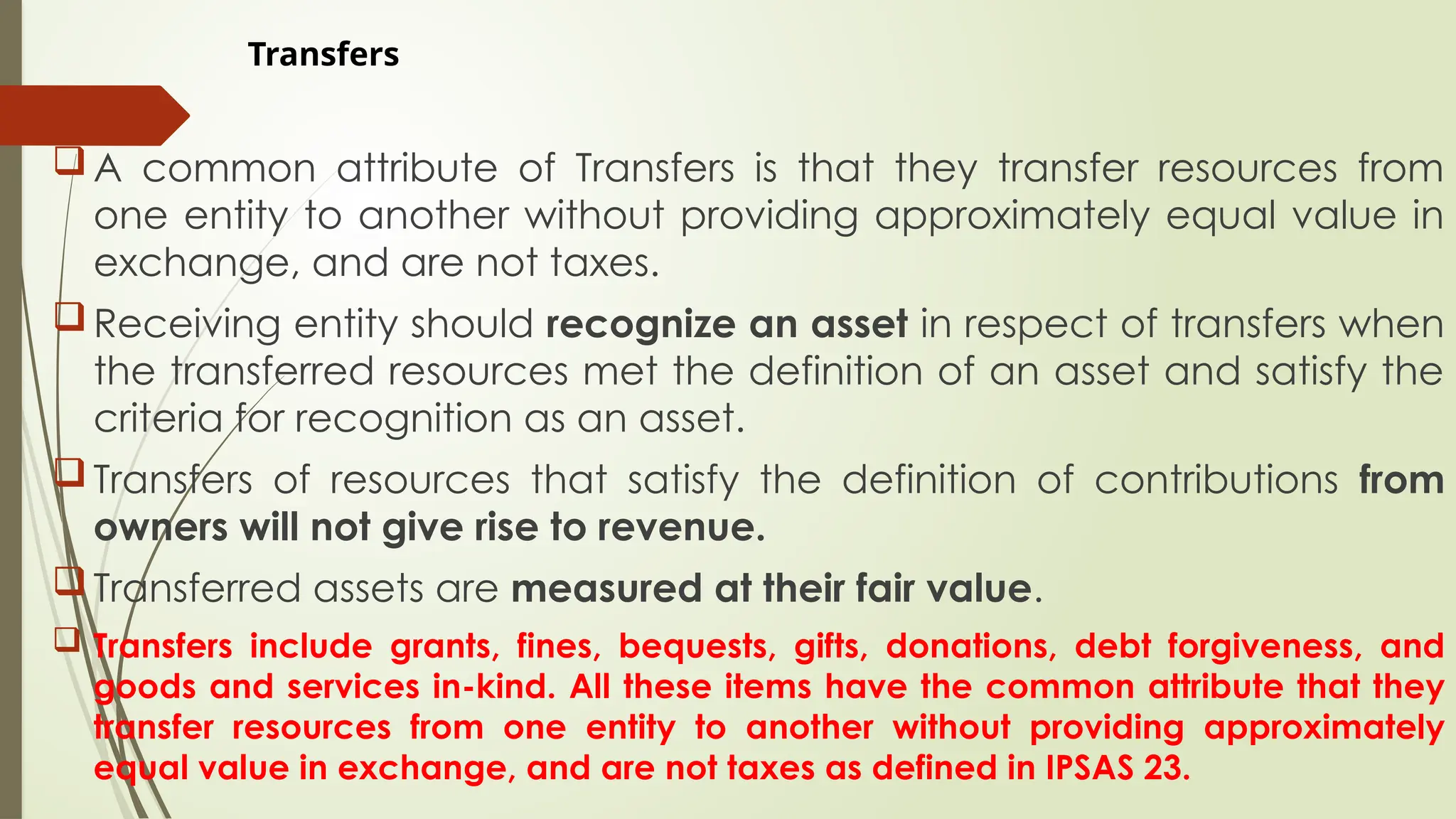 IPSAS 23 - Revenue from Non exchange transactions - IPSAS DOM.pptx