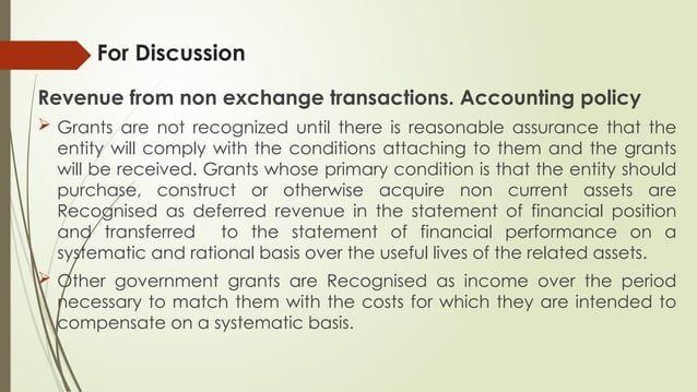 IPSAS 23 - Revenue from Non exchange transactions - IPSAS DOM.pptx