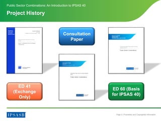 Public Sector Combinations: An Introduction to IPSAS 40 | PPTX