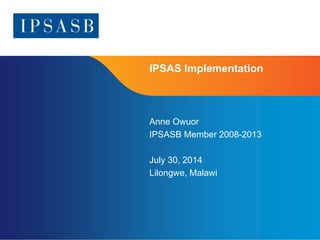 IPSAS Implementation | PPTX