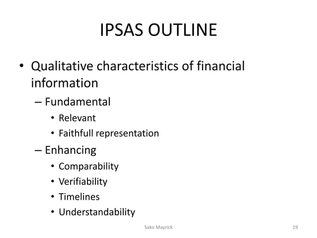 Ipsas training part i overview | PPTX | Business Accounting & Finance ...