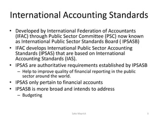 Ipsas training part i overview | PPTX