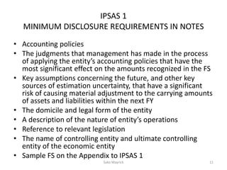 Ipsas training part ii differences btn ipsas and ifrs | PPTX