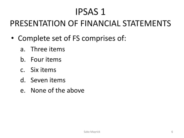 Ipsas training part ii differences btn ipsas and ifrs | PPTX | Business Accounting & Finance ...