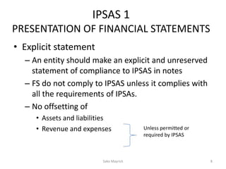 Ipsas training part ii differences btn ipsas and ifrs | PPTX