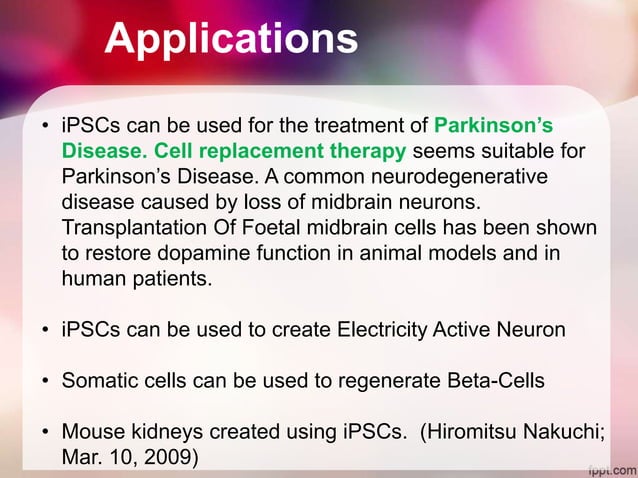 Induced Pluripotent Stem Cells, iPSCs | PPTX