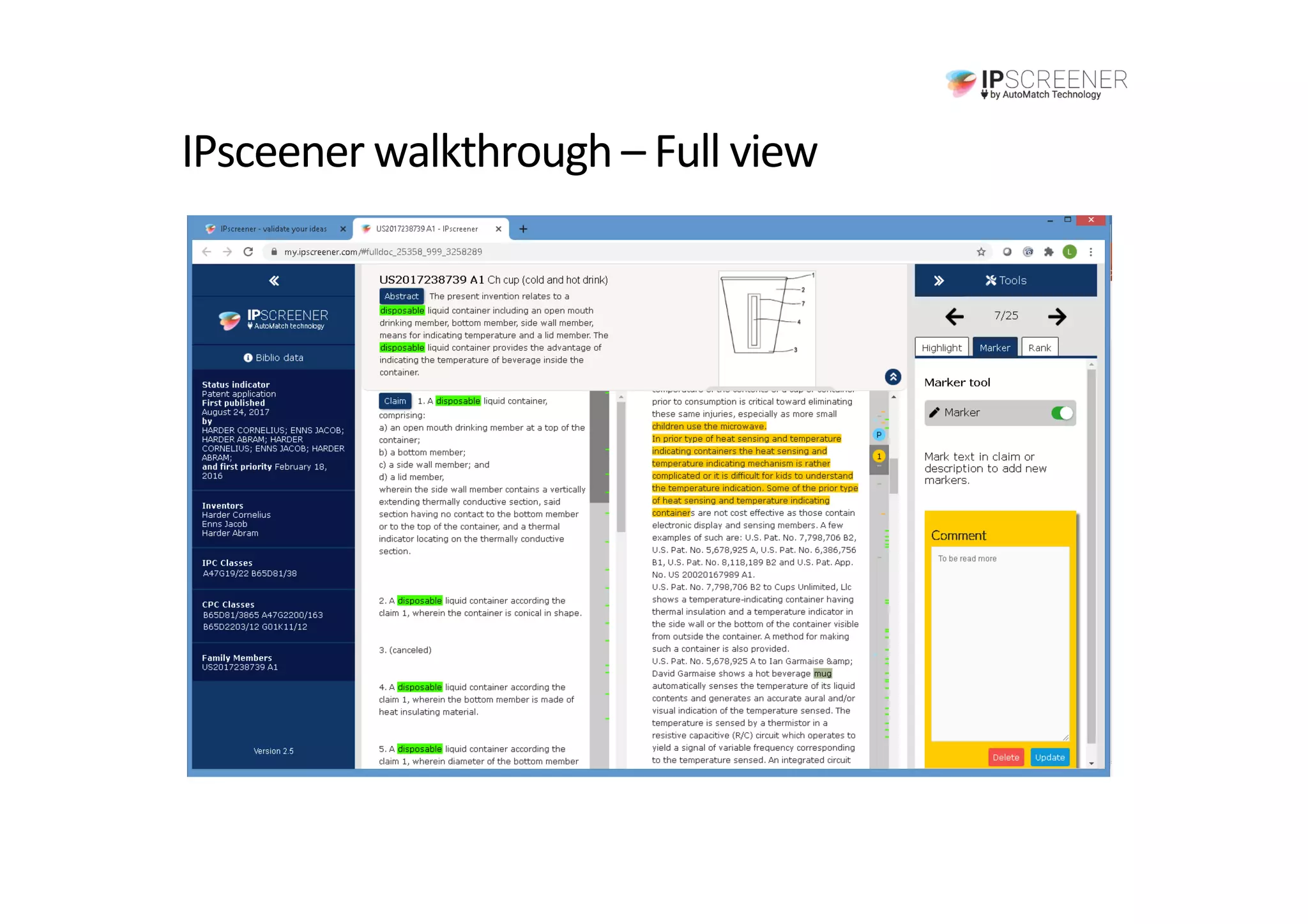 AI-SDV 2020: IPscreener | PPT