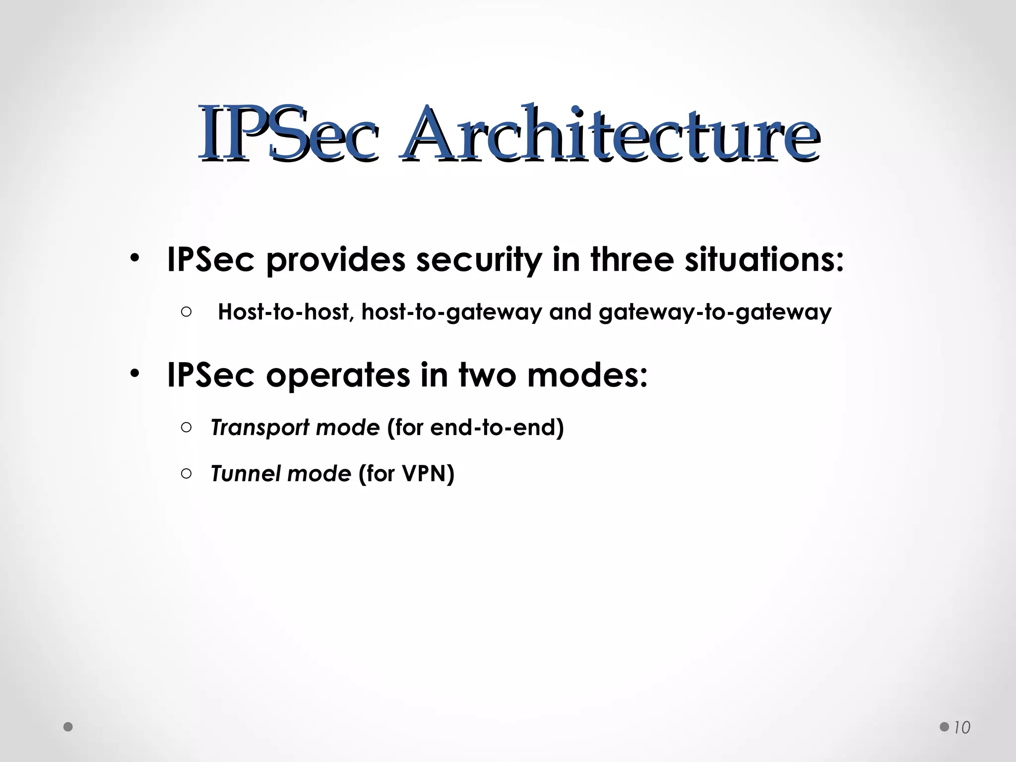 Ipsec | PPT
