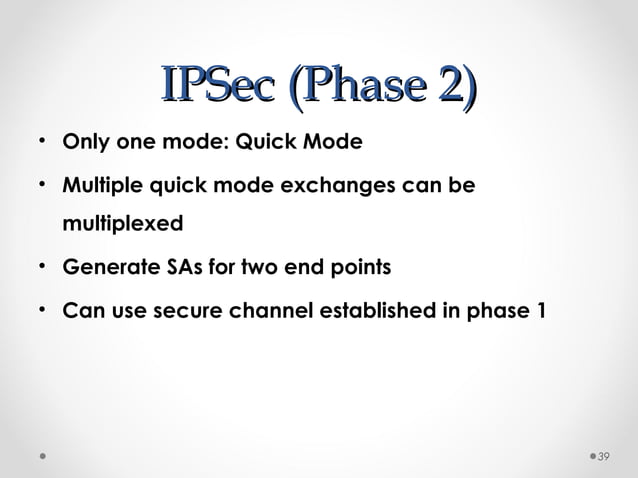 Ipsec | PPT