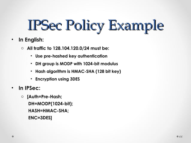 Ipsec | PPT