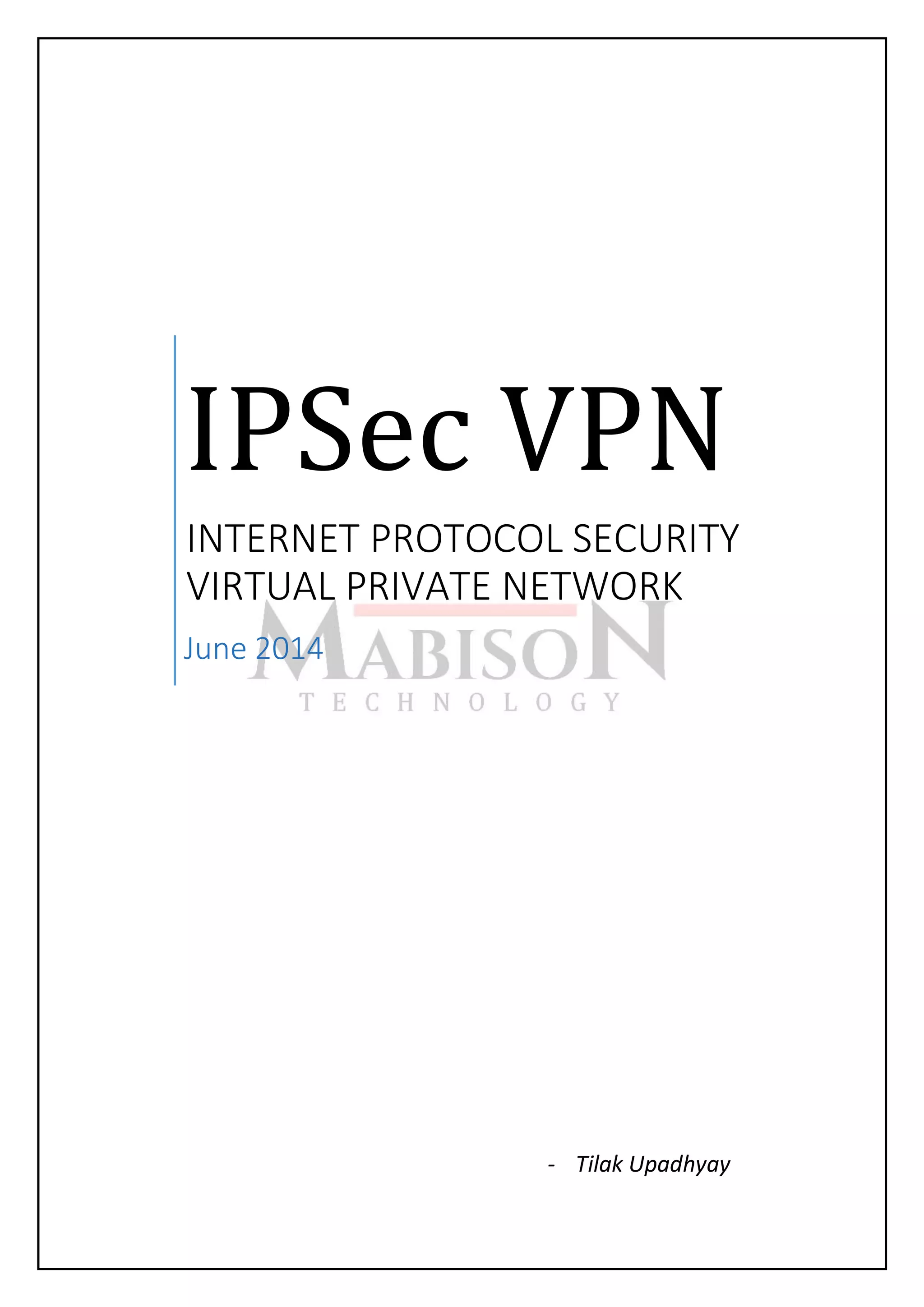 IPSec VPN | PDF | Internet | Computing