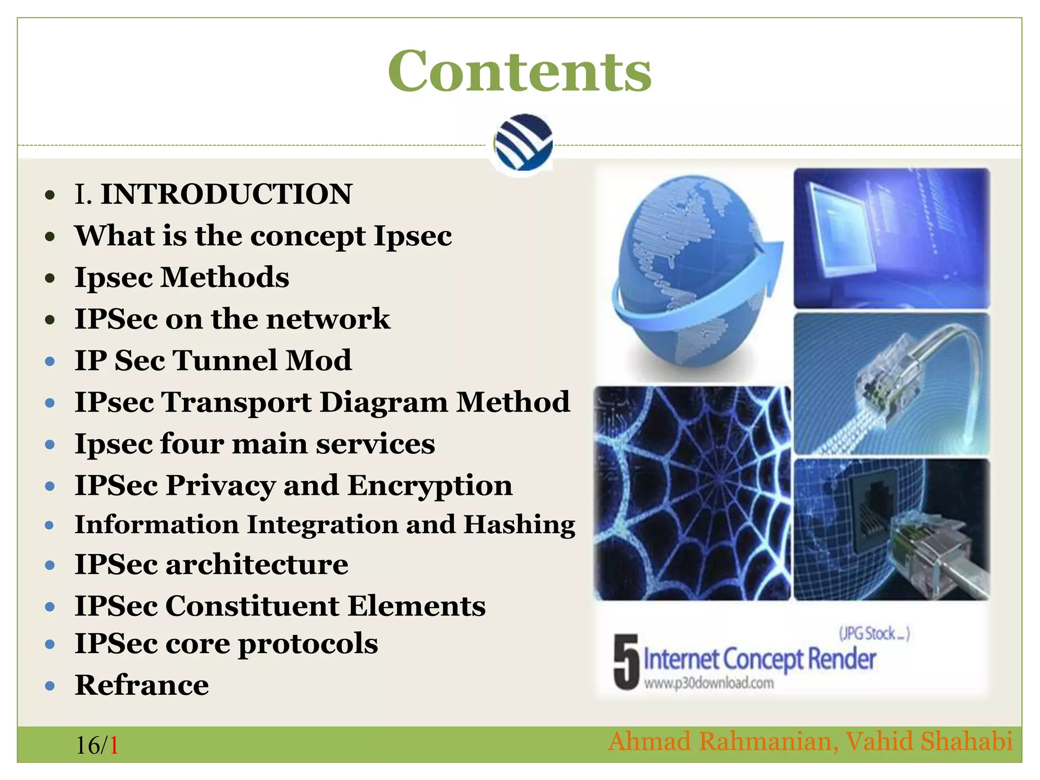 Ipsec (network security) | PPTX