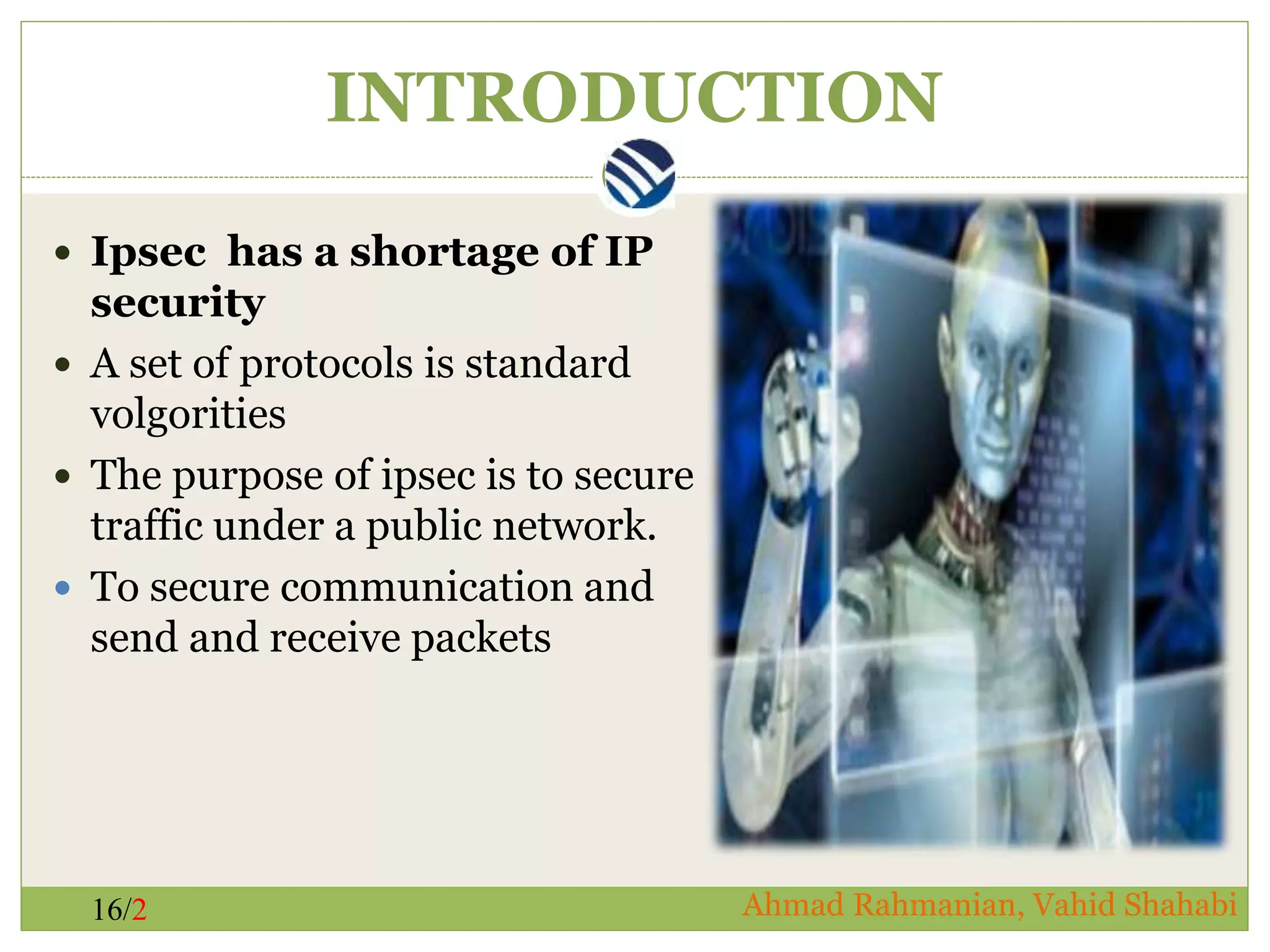 Ipsec (network security) | PPTX