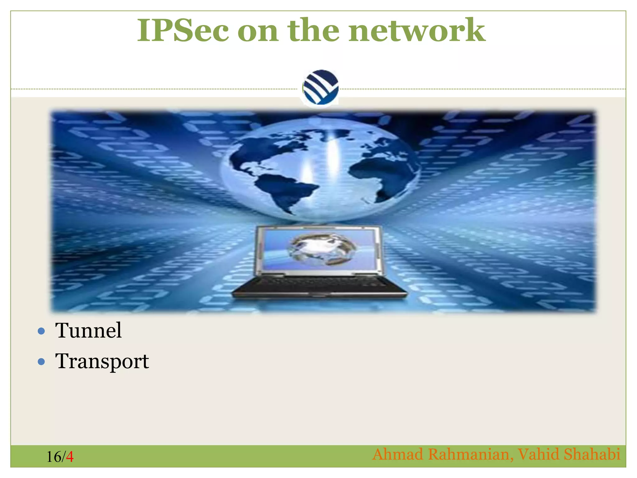 Ipsec (network security) | PPTX