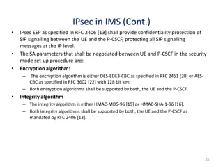 IPsec for IMS | PDF