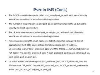 IPsec for IMS | PDF