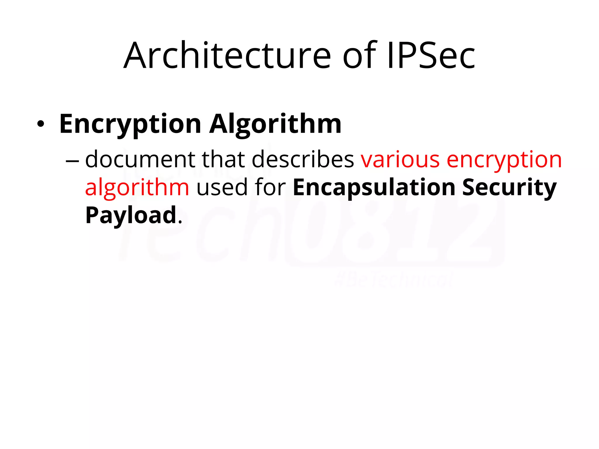 Ipsec Internet Protocol Security Part 1 Pdf Information And Network Security Computing