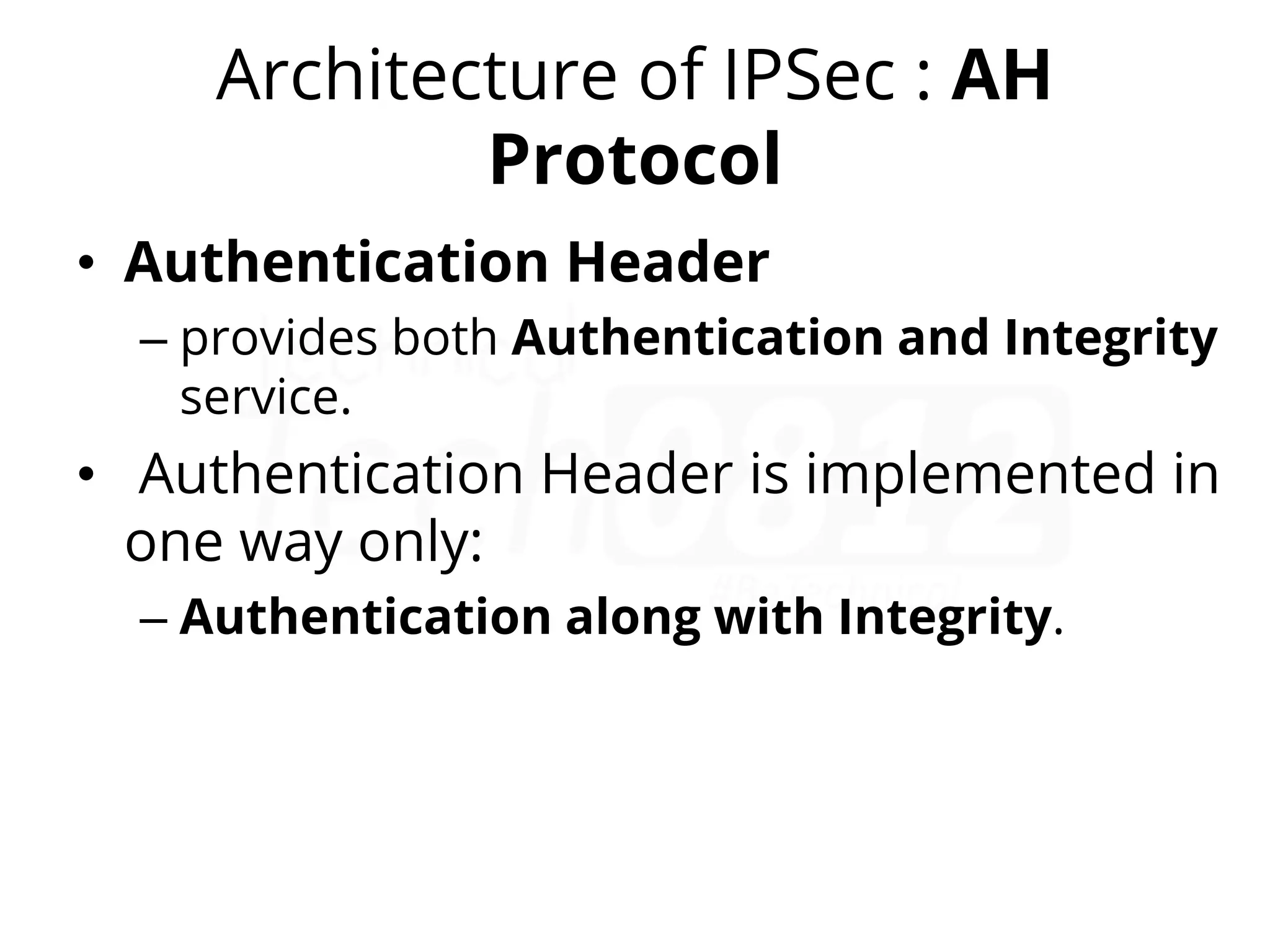 Ipsec Internet Protocol Security Part 1 Ppt