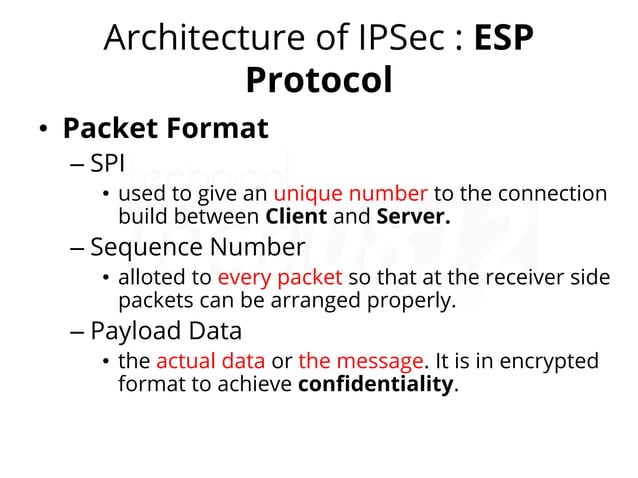 Ipsec Internet Protocol Security Part 1 Ppt