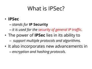IPSec (Internet Protocol Security) - PART 1 | PDF