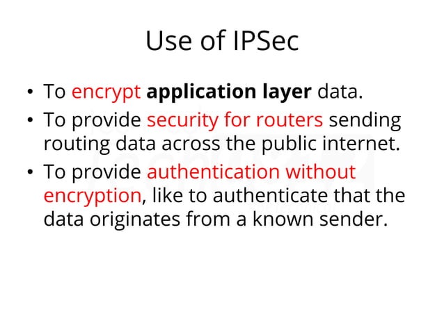 Ipsec Internet Protocol Security Part 1 Pdf Information And Network Security Computing
