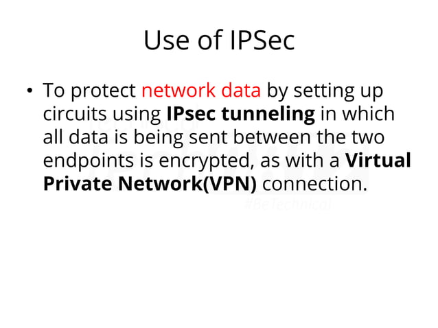Ipsec Internet Protocol Security Part 1 Pdf Information And Network Security Computing