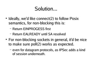 Better IPSec Security Association Resolution - Netconf 2006 Tokyo | PPT