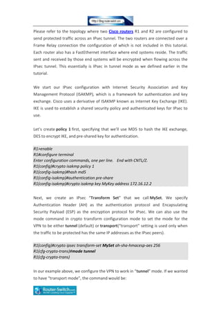 I psec tunnel vs transport mode | PDF
