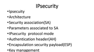 Ip security | PPT