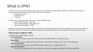 IPSec VPN tunnel | PPTX