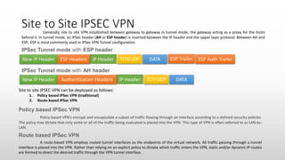 IPSec VPN tunnel | PPTX