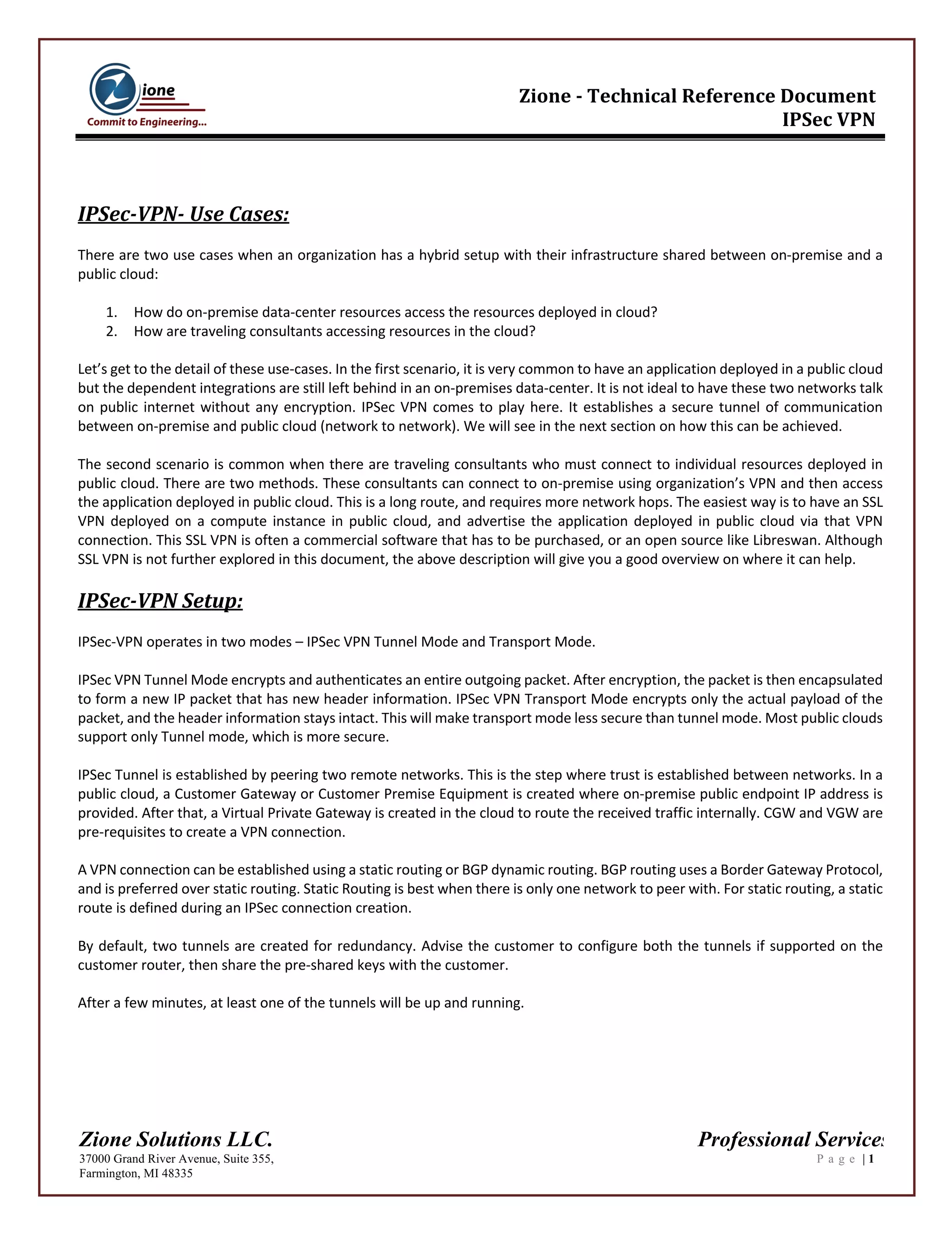 Create and Understand IPSec VPN | PDF