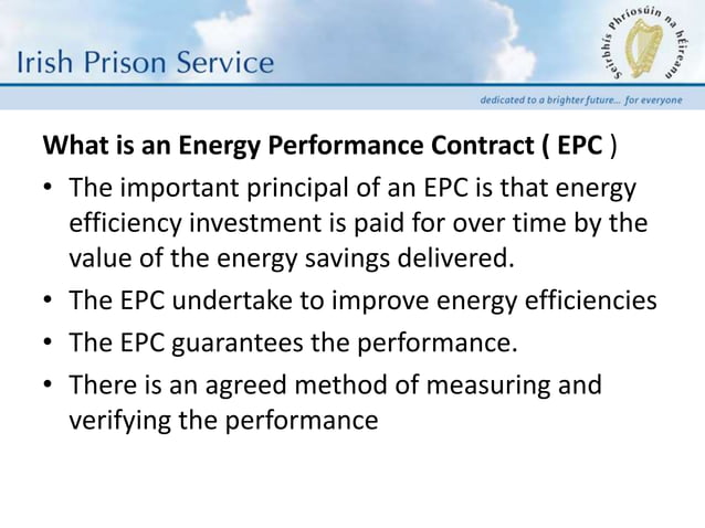 EPC in the Irish Prison Service | PPTX