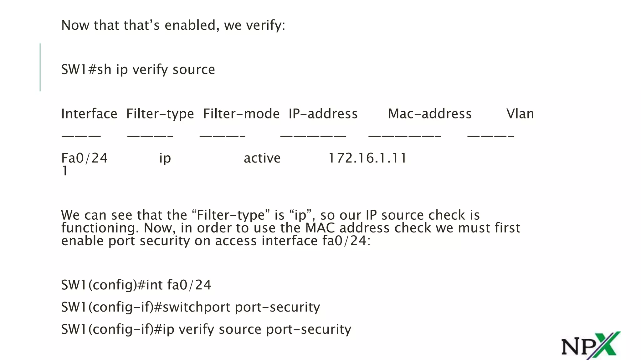 Ip Source Guard Ppt