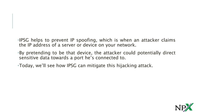 IP Source Guard | PPT