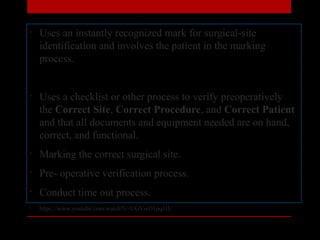 International Patient Safety Goals (IPSG) | ODP | Healthcare Industry ...