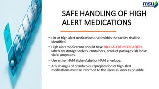 IPSG #3 IMPROVE THE SAFETY OF HIGH ALERT MEDICATIONS.pptx