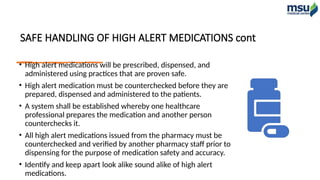 IPSG #3 IMPROVE THE SAFETY OF HIGH ALERT MEDICATIONS.pptx