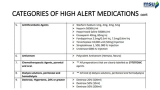 IPSG #3 IMPROVE THE SAFETY OF HIGH ALERT MEDICATIONS.pptx