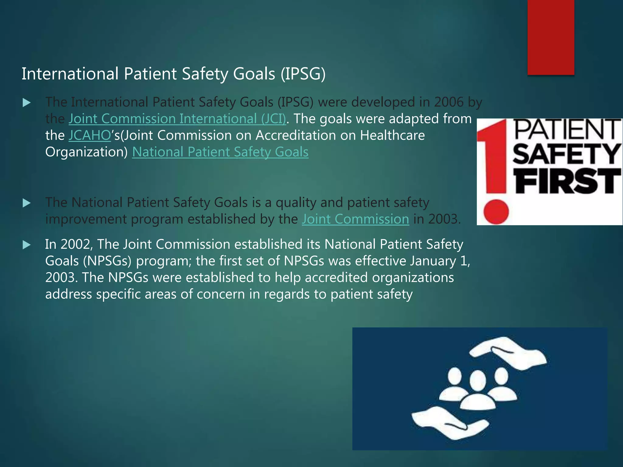 Ipsg patient safety | PPTX