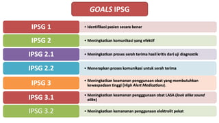 Presentasi IPSG (international Patient Safety Goal) | PPTX