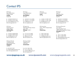 IPS Group Company Brochure | PPT