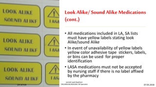 international patient safety goals 3-4 | PPTX