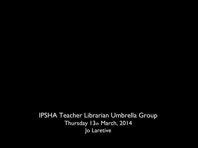 IPSHA TL group presentation, March 2014 | PPT