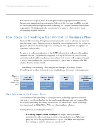 Ip, Sip Transformation Creating A Roadmap | PDF
