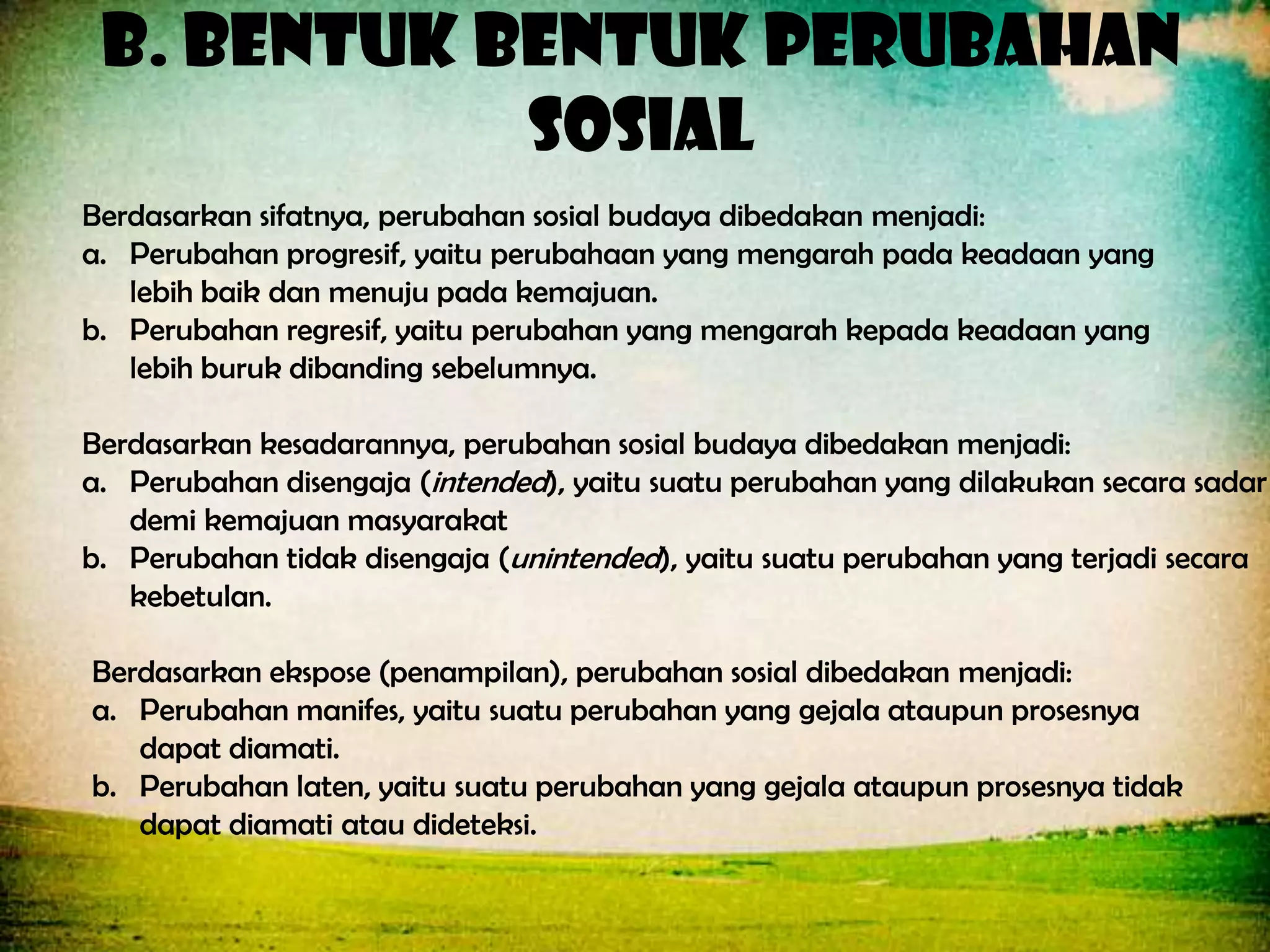 Ips Perubahan Sosial Budaya | PPTX