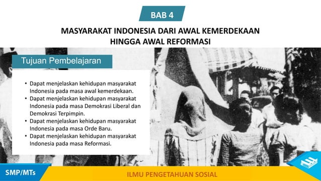 IPS Kelas III BAB 4 indonesia dari masa kemerdekaan hingga reformasi | PDF