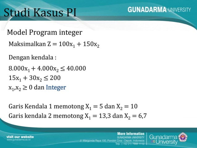 Integer Programming ( Quantitative Method ) | PPTX