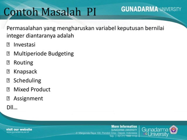 Integer Programming ( Quantitative Method ) | PPTX